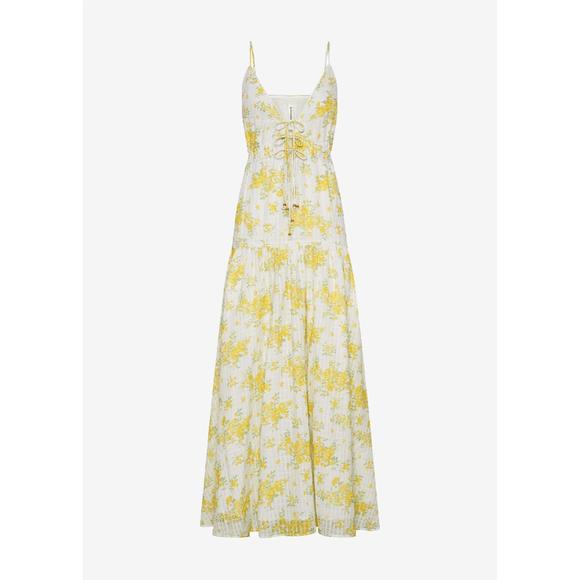 Kivari | Dresses | New Kivari Marielle Maxi Dress In Yellow Ditsy ...